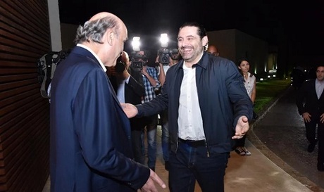Hariri Holds Talks with Geagea at Center House — Naharnet